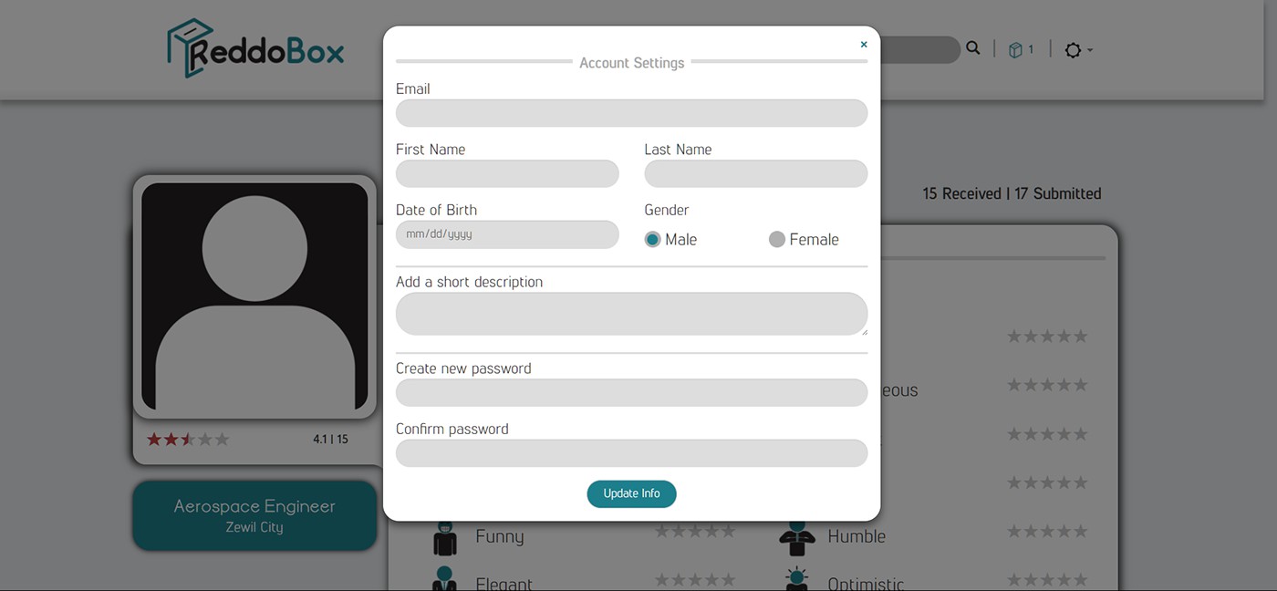 ReddoBox Website - FlexNebula Design