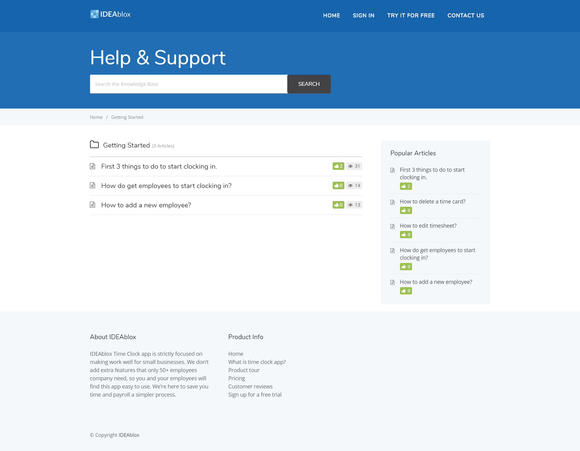 IDEAblox Support Knowledge Base - FlexNebula Design