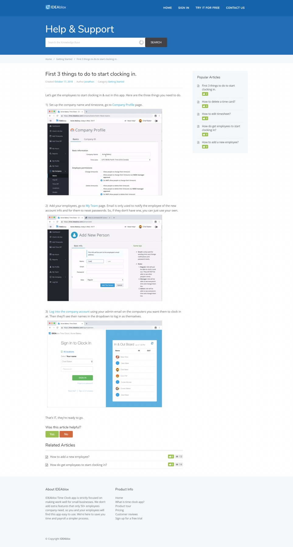 IDEAblox Support Knowledge Base - FlexNebula Design