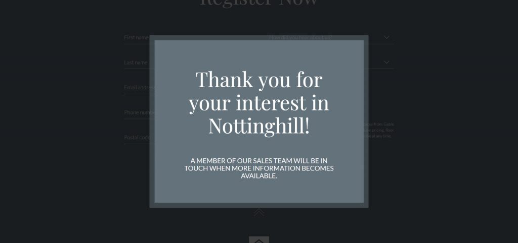 Nottinghill Towns Landing Page - FlexNebula Design