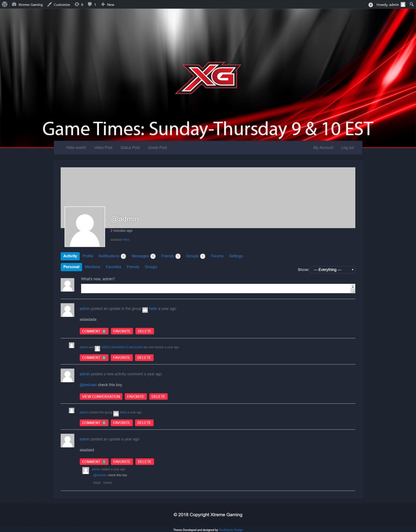 Xtreme Gamings Forums - FlexNebula Design